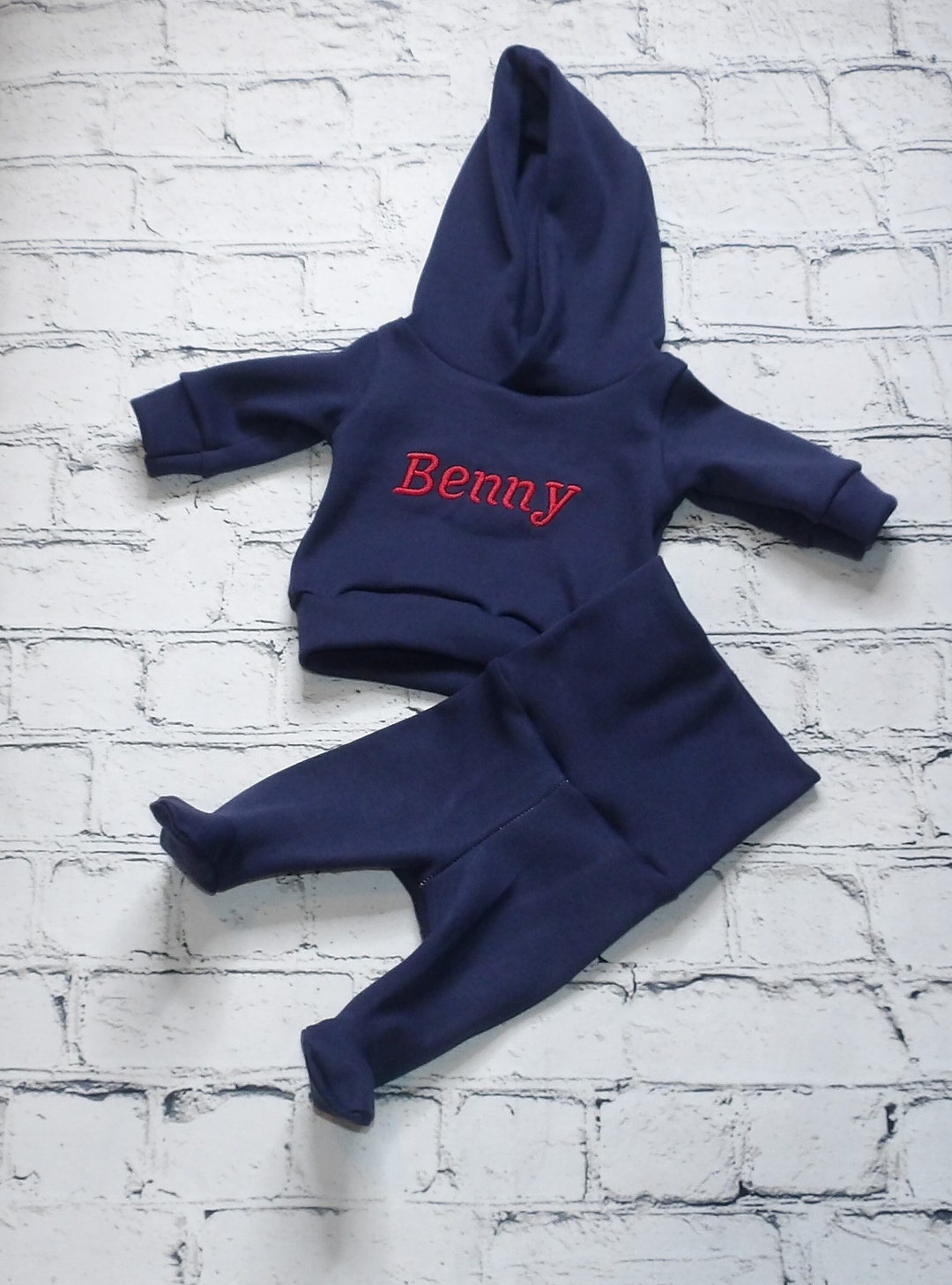 Personalized Preemie Hoodie With Footed Pants/preemie Clothes/preemie ...
