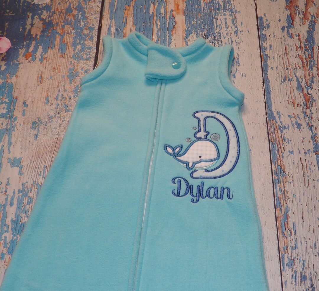 Personalized Fleece Baby Sleeping Bag/baby Sleep Sack/preemie to 24 ...