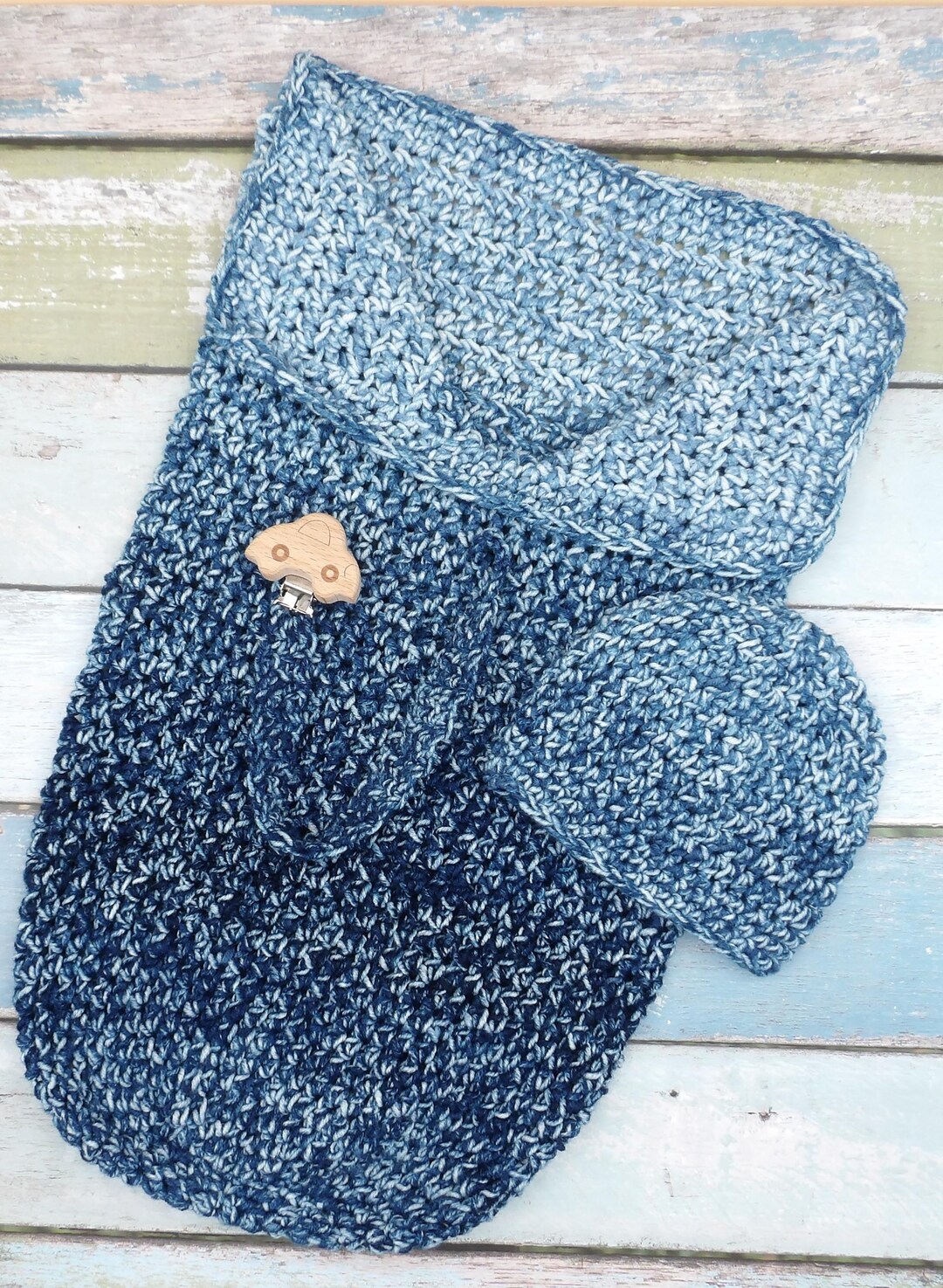 Crochet Baby Cocoon With Hat/crochet Cuddle Cocoon/crochet Baby Bunting ...