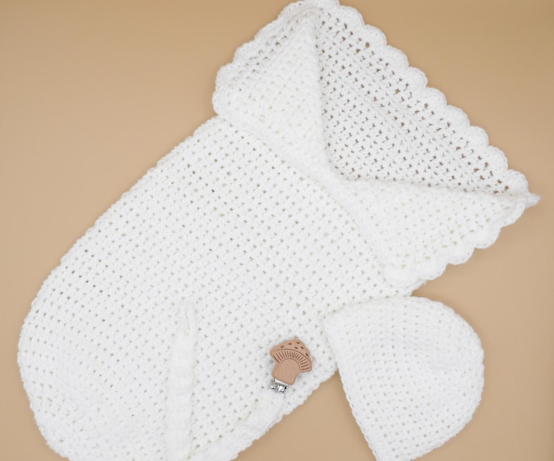 Crochet Baby Cocoon With Hat/crochet Cuddle Cocoon/crochet Baby Bunting ...