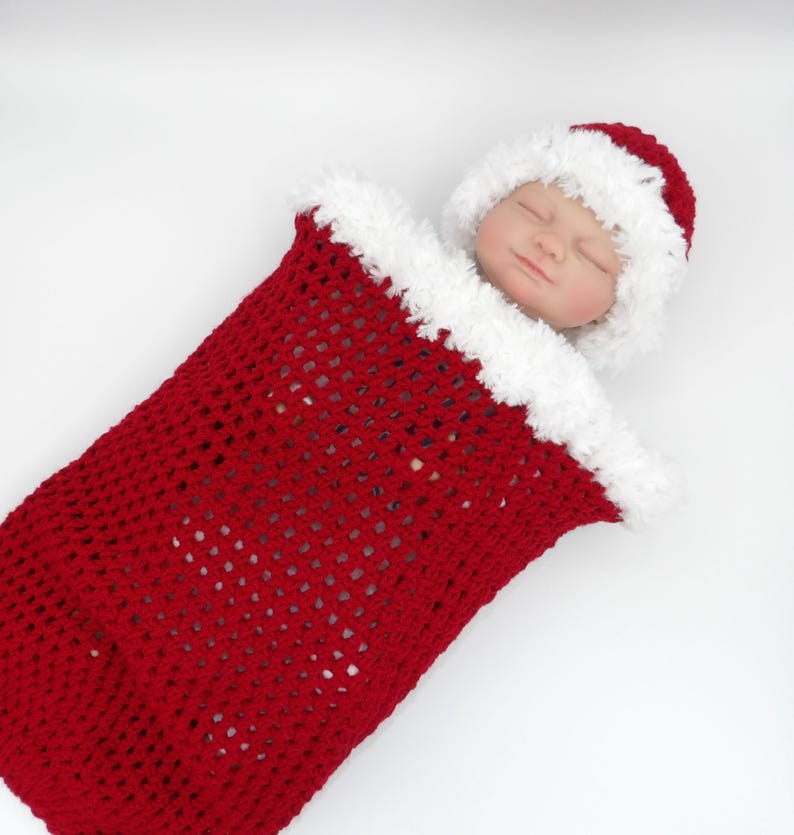 Crochet Baby Cocoon With Hat/crochet Cuddle Cocoon/crochet Baby Bunting ...