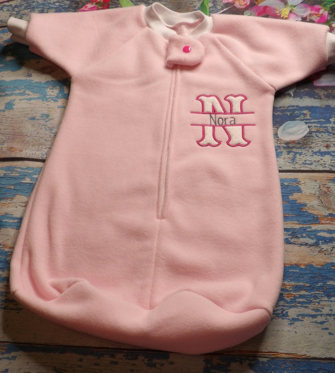 Personalized Fleece Baby Sleep Sack/baby Sleeping Bag/infant Sleep Sack ...