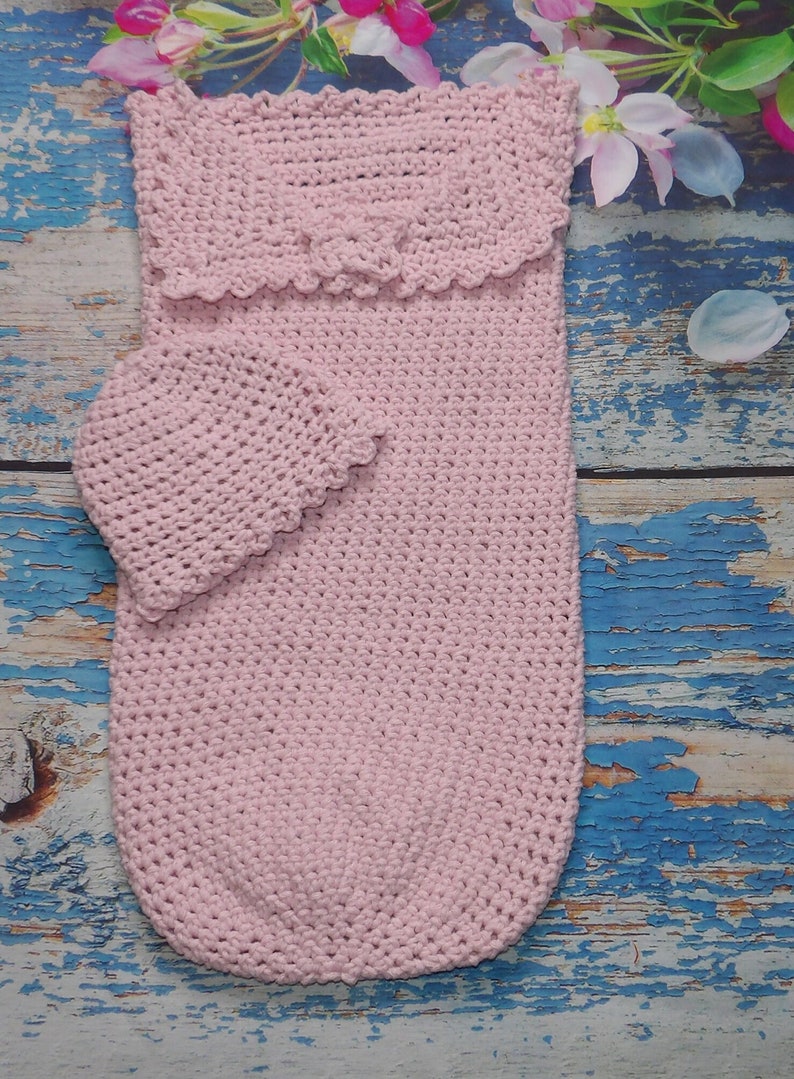 Crochet Baby Cocoon With Hat/crochet Cuddle Cocoon/crochet - Etsy
