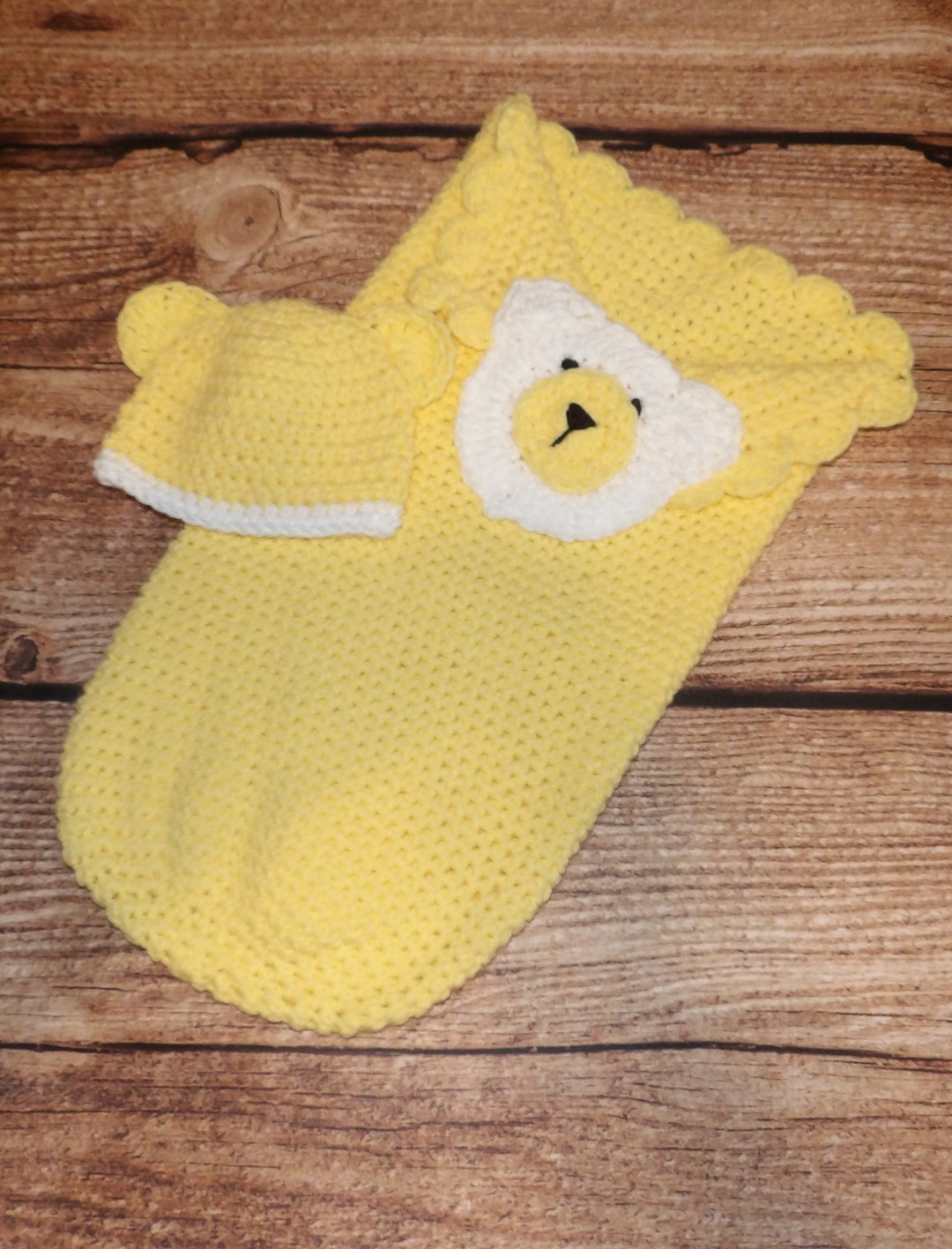 Crochet Baby Cocoon With Hat/crochet Cuddle Cocoon/crochet Baby Bunting ...