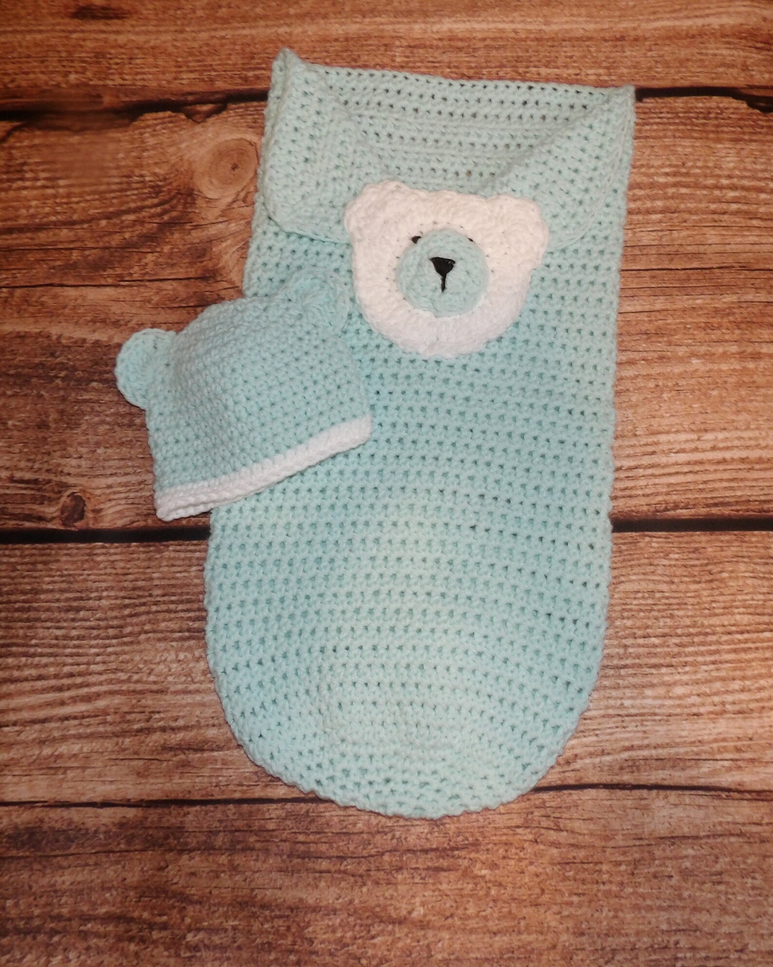 Crochet Baby Cocoon With Hat/crochet Cuddle Cocoon/crochet Baby Bunting ...