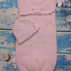 Crochet Baby Cocoon With Hat/crochet Cuddle Cocoon/crochet - Etsy