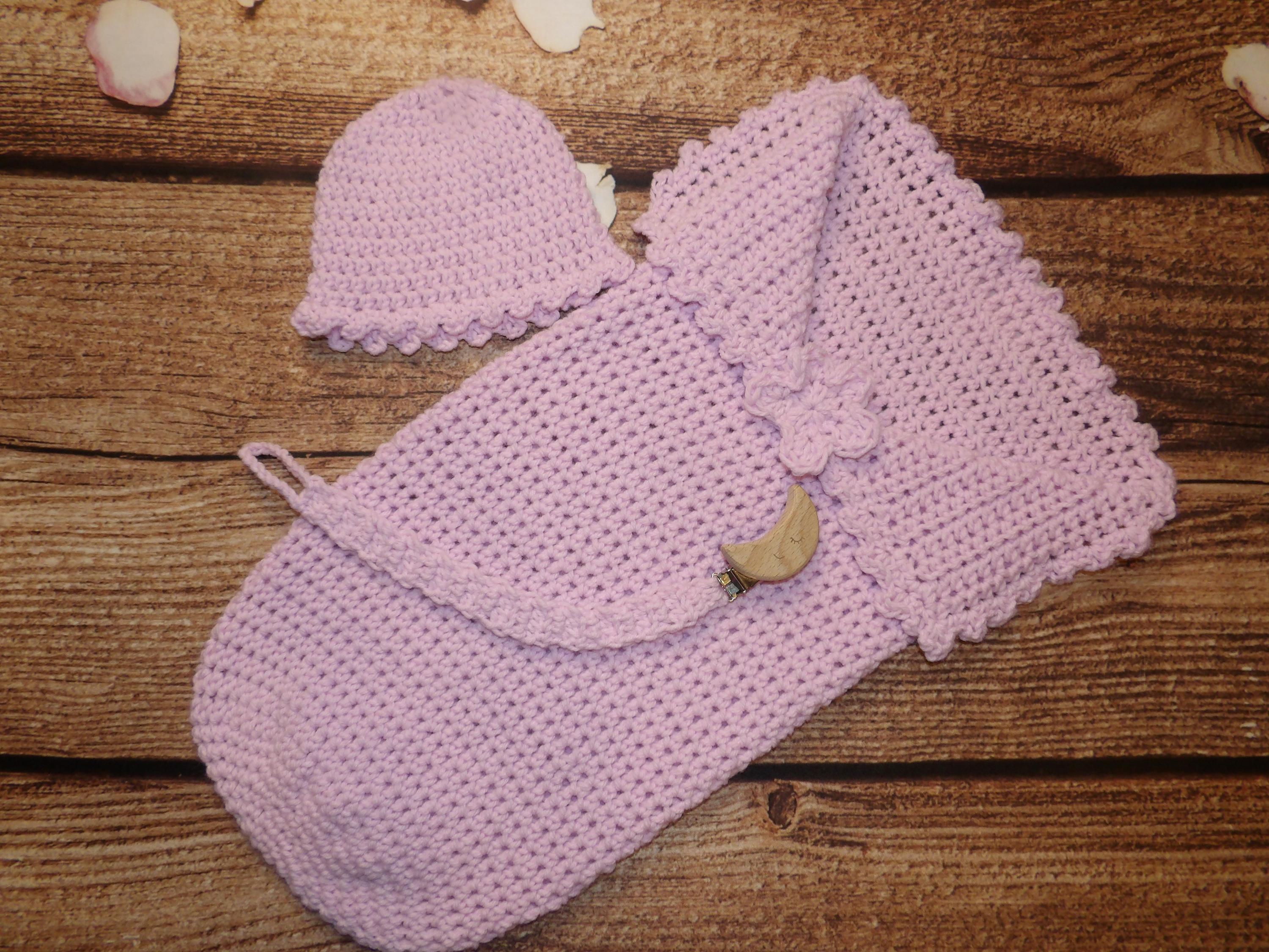 Crochet Baby Cocoon With Hat/crochet Cuddle Cocoon/crochet Baby Bunting ...