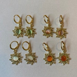 Sun Gold Huggies | Gold Earrings | Gold Huggies | Sun Jewelry ...