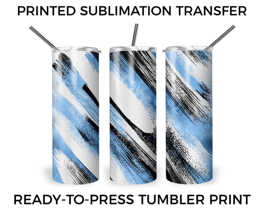 Light Blue Black and White Milky Way Printed Sublimation Design ...