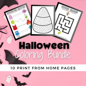 Spooktacular Halloween Coloring and Activity Sheet Bundle for ...