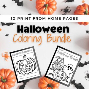 Spooktacular Halloween Coloring and Activity Sheet Bundle for ...