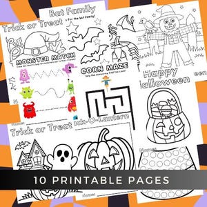 Spooktacular Halloween Coloring and Activity Sheet Bundle for ...