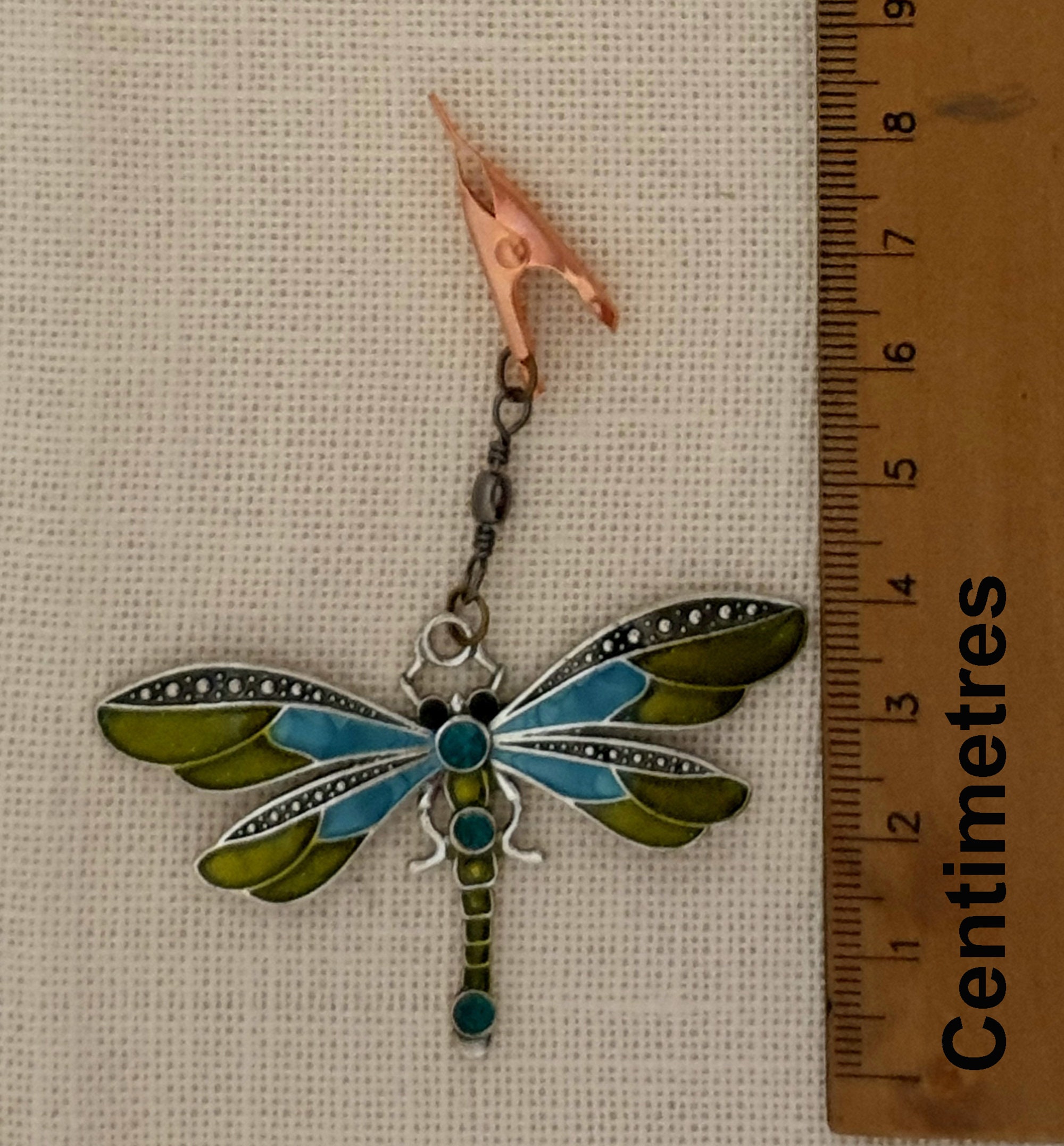 Green Enamel Dragonfly Stranded Thread Floss Separator - Etsy UK