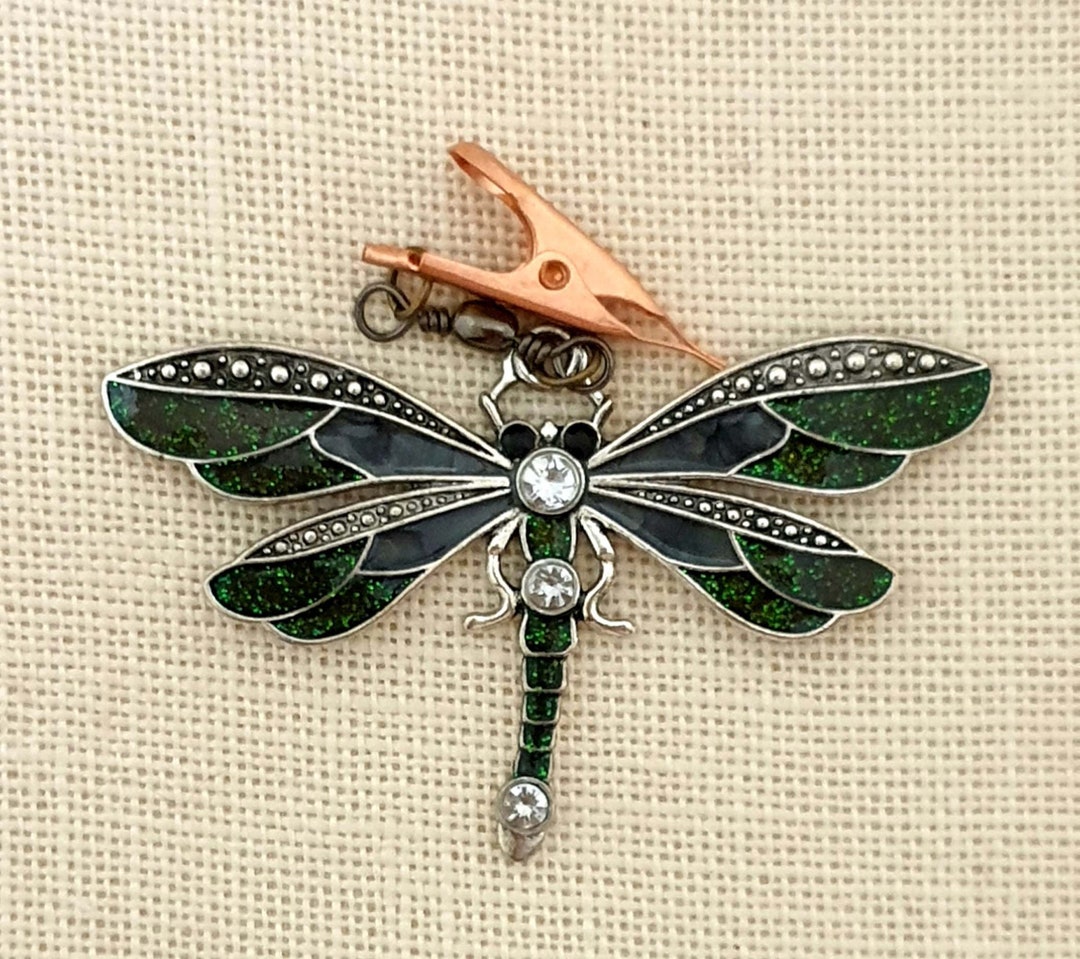 Black Enamel Dragonfly Stranded Thread Floss Separator - Etsy