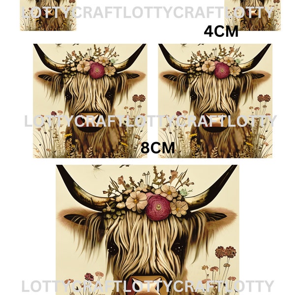 Decoupage Paper Highland Cow - Etsy