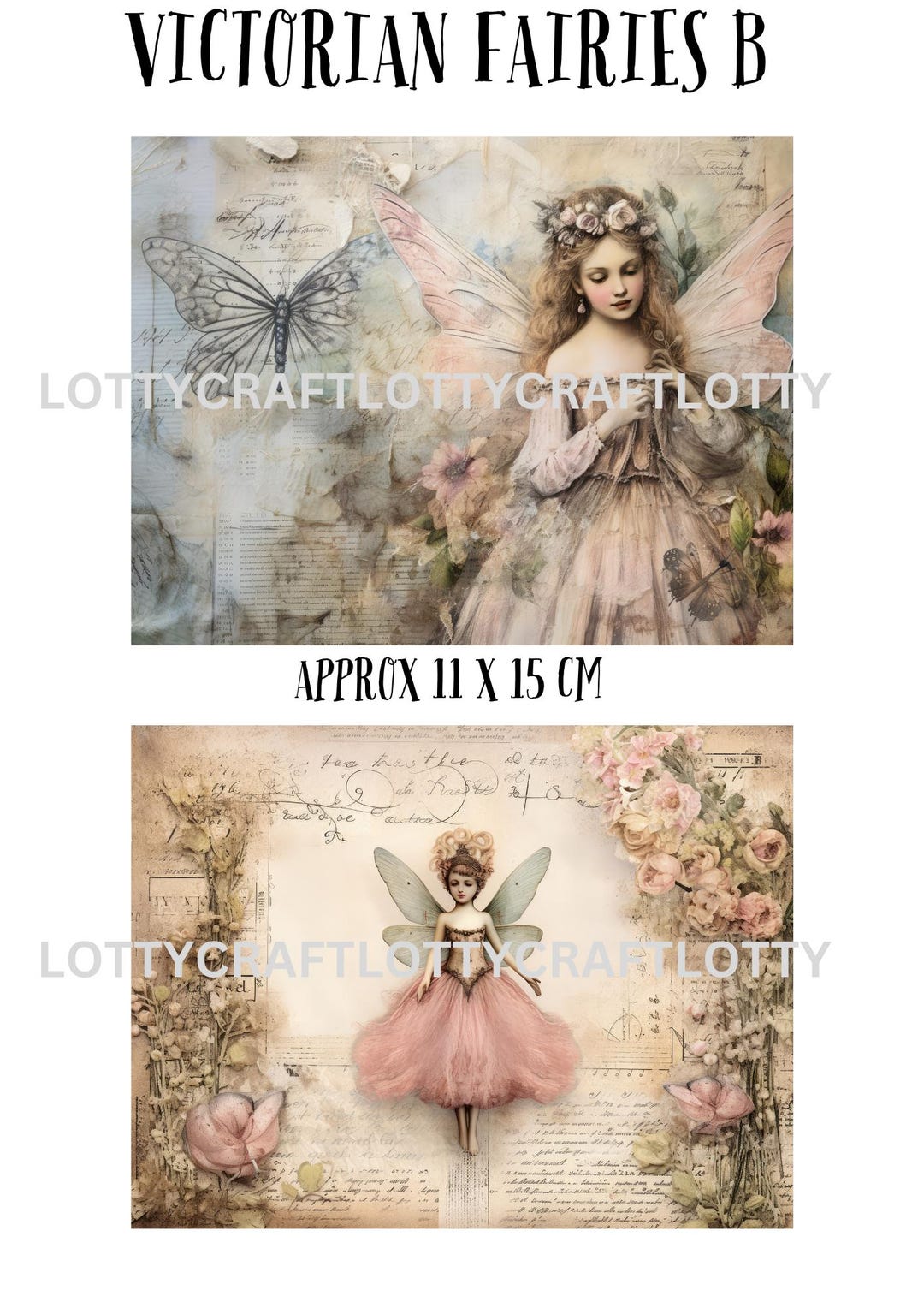 Victorian Fairies A4 Mulberry Rice Paper for Decoupage - Etsy