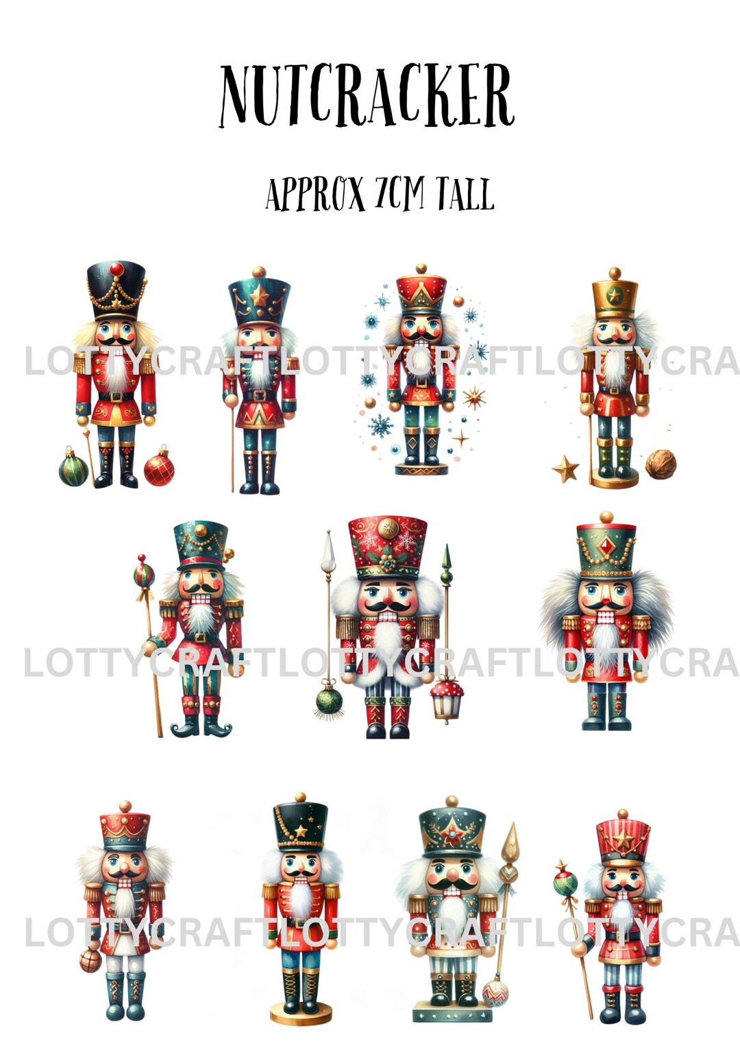 Nutcracker Christmas Mulberry Rice Paper Design for Decoupage FREE UK ...