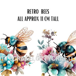 Retro Flower Bees Mulberry Rice Paper for Decoupage and All Paper ...