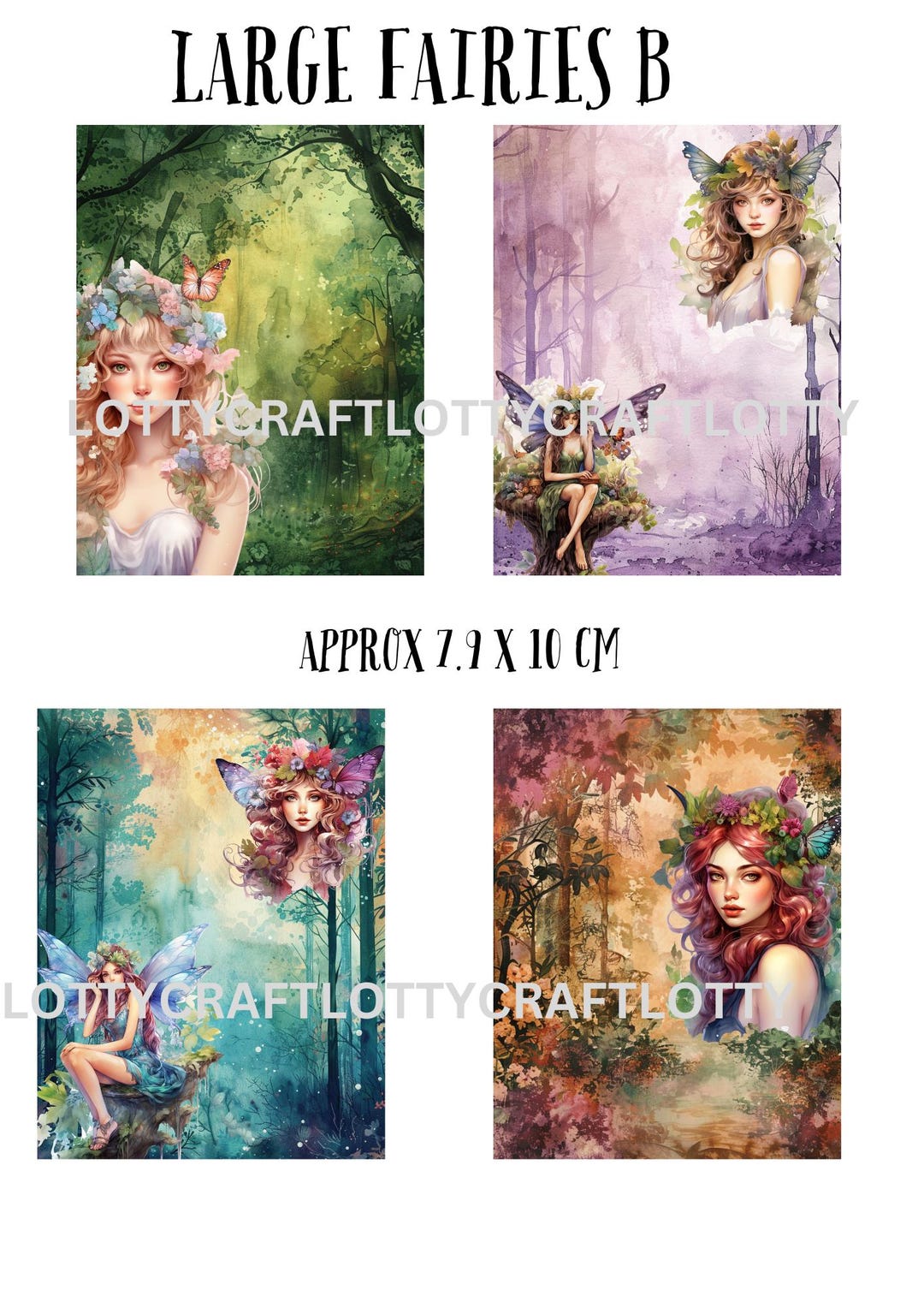 Fairies A4 Mulberry Rice Paper for Decoupage - Etsy