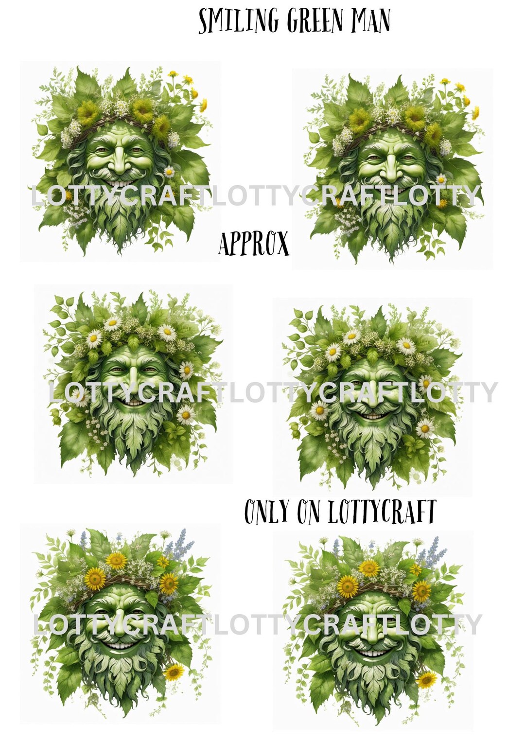 Smiling Green Man A4 Mulberry Rice Paper for Decoupage - Etsy