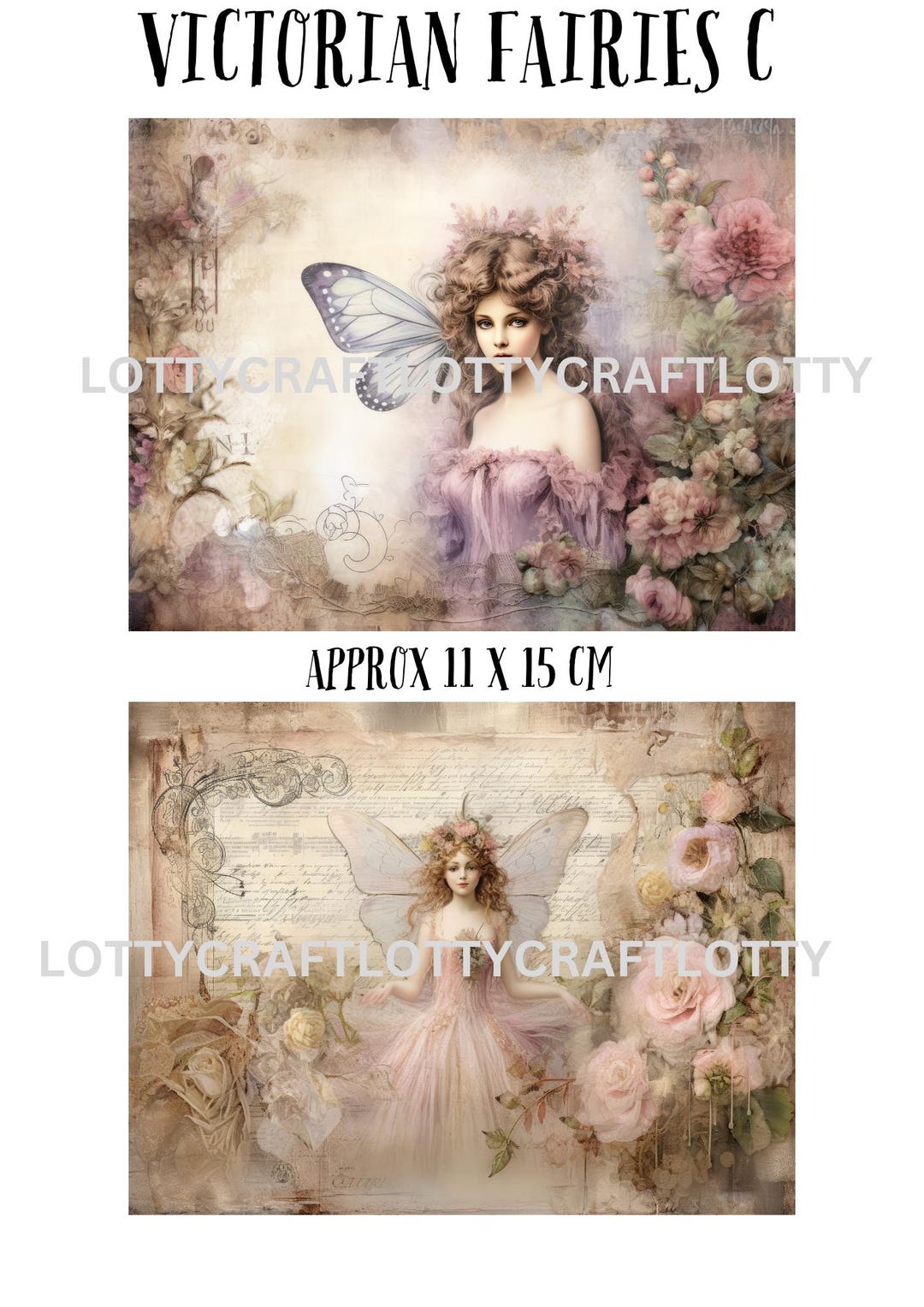 Victorian Fairies A4 Mulberry Rice Paper for Decoupage - Etsy