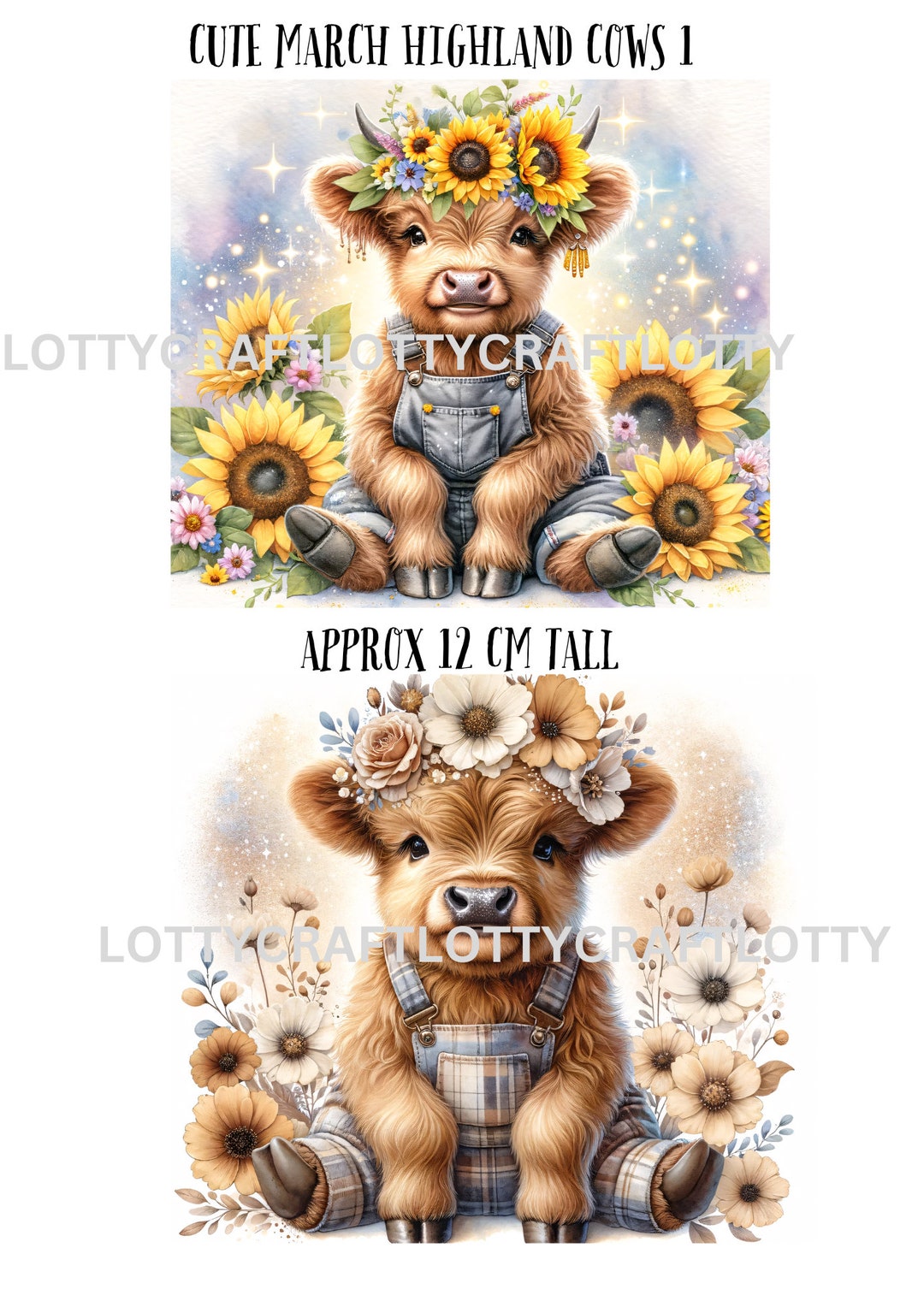 Cute Highland Cow Mulberry Rice Paper for Decoupage/scrap Booking/paper ...