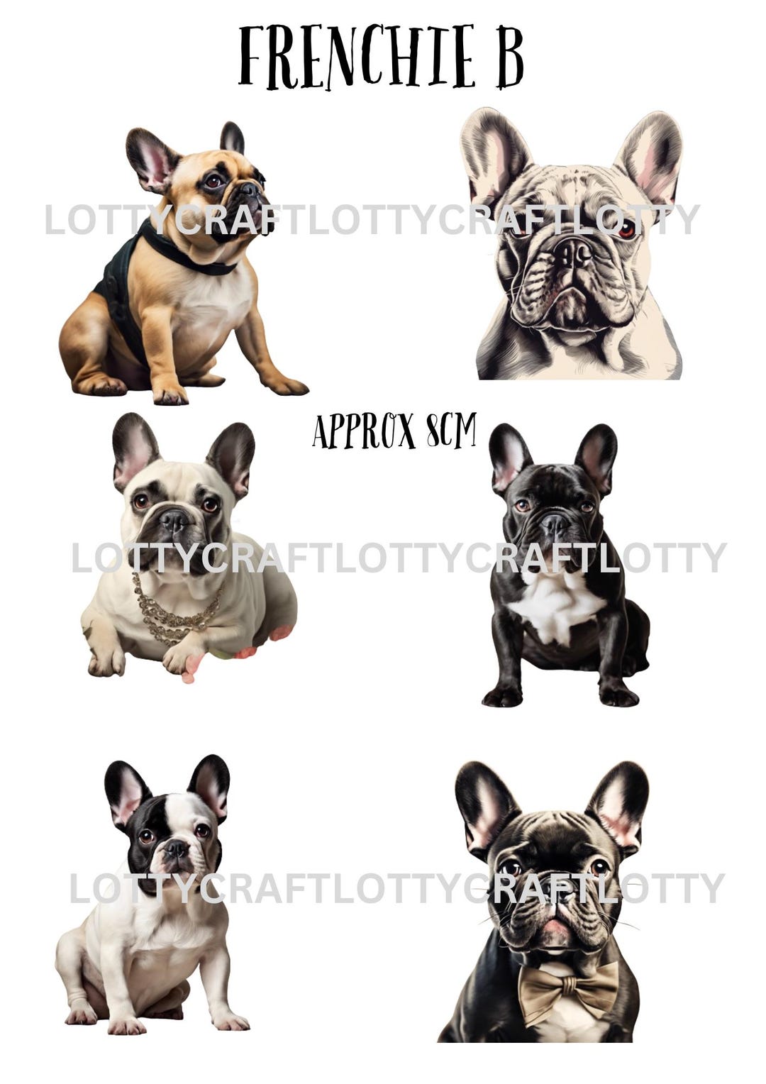 French Bulldog A4 Mulberry Rice Paper for Decoupage - Etsy