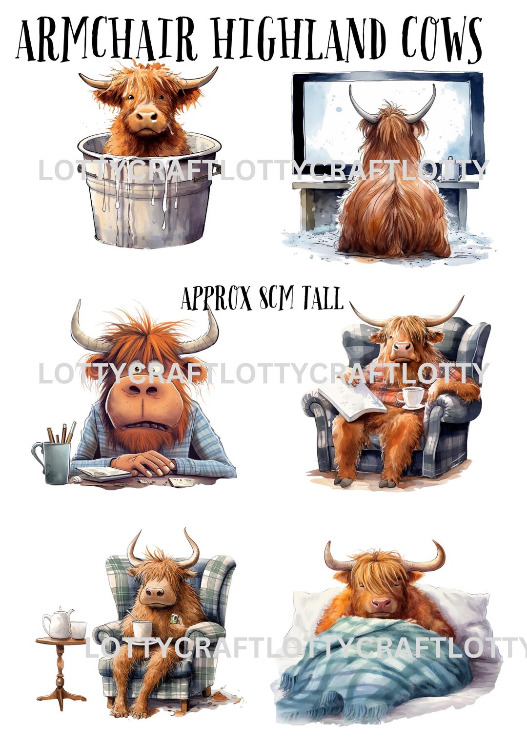Highland Cow Mulberry Rice Paper for Decoupage and All Paper Crafts - Etsy