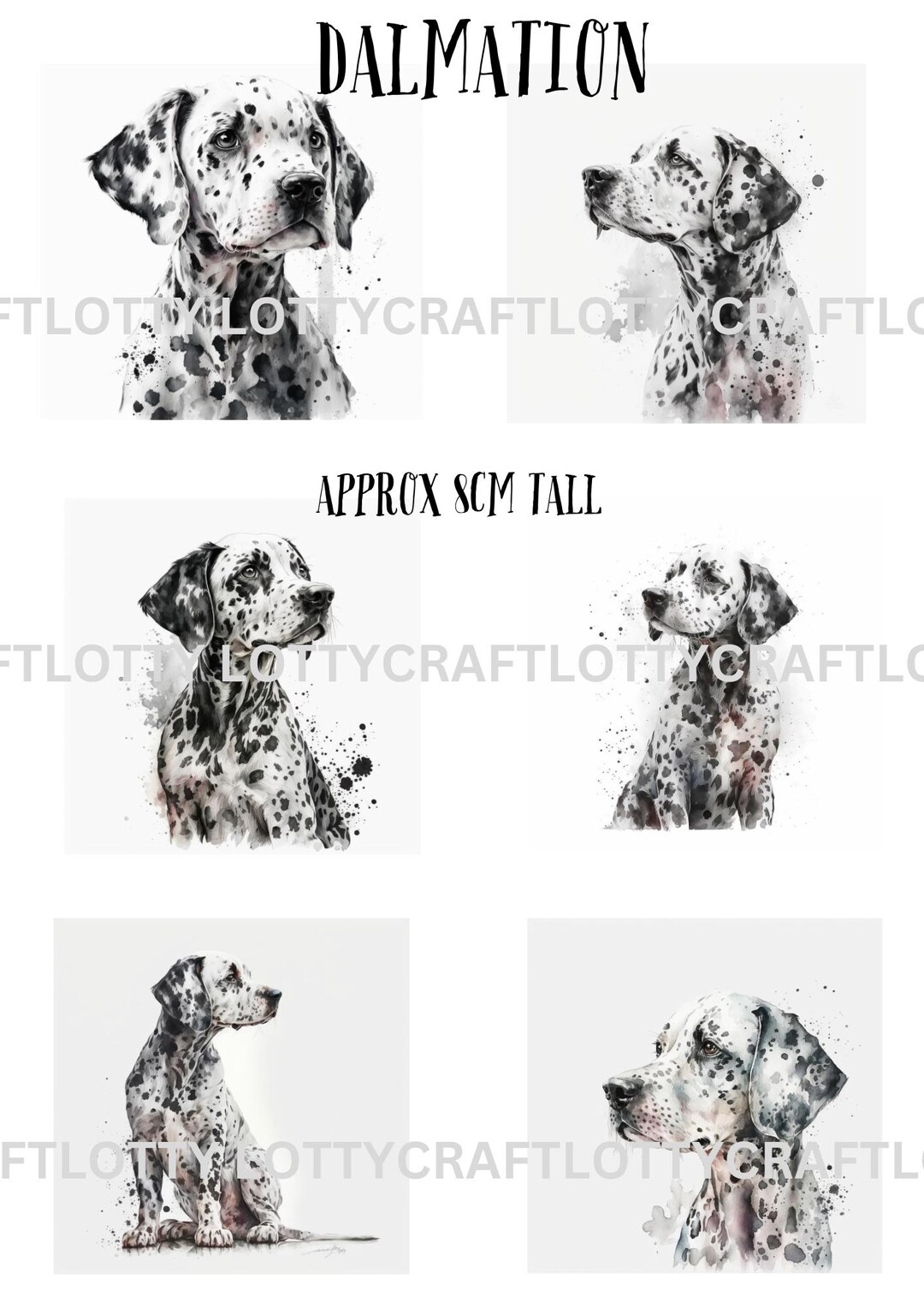 Dalmation Mulberry Rice Paper Design for Decoupage FREE UK POSTAGE - Etsy