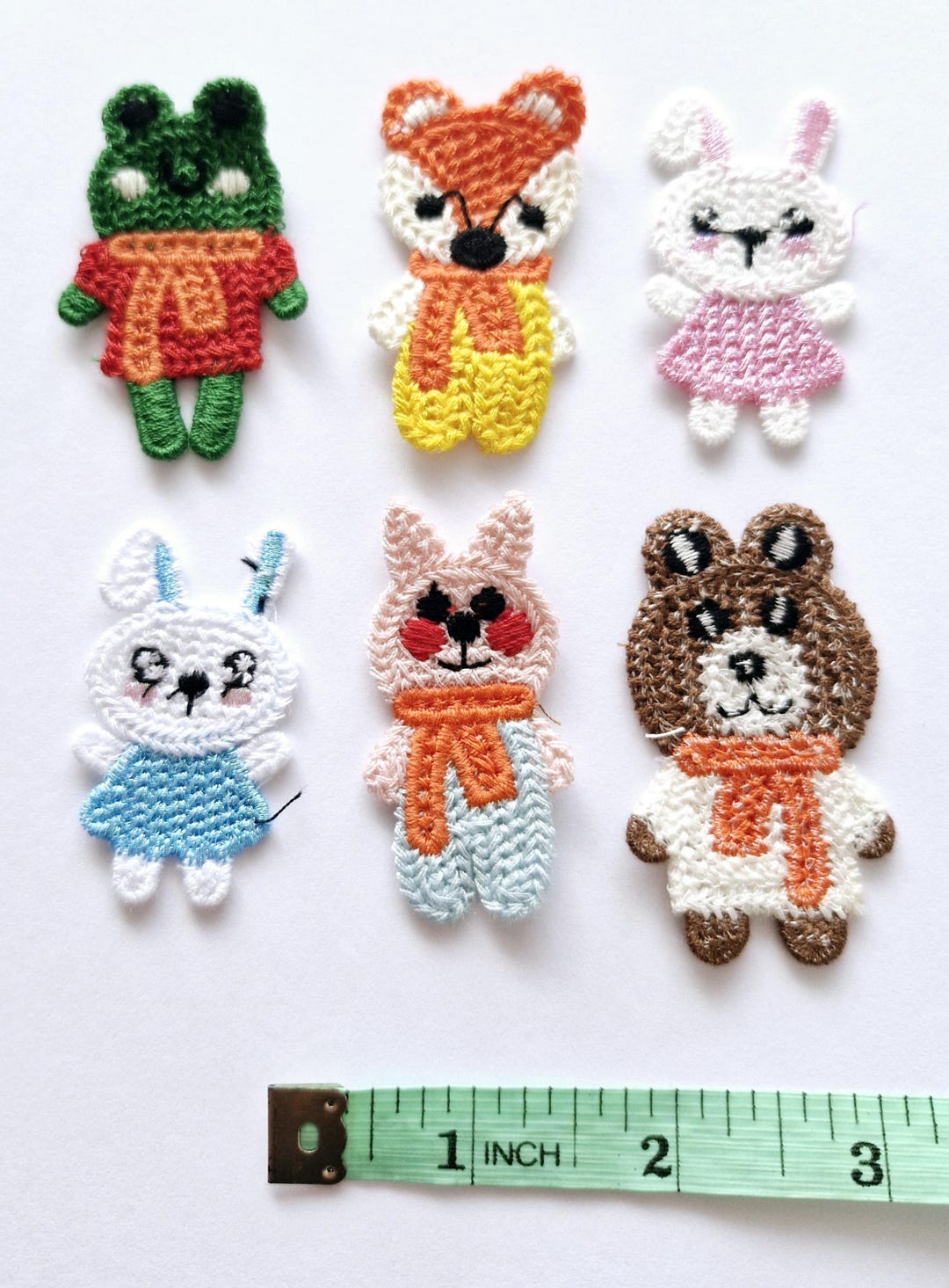 Cute Cartoon Yarn Figures X 6 - Etsy