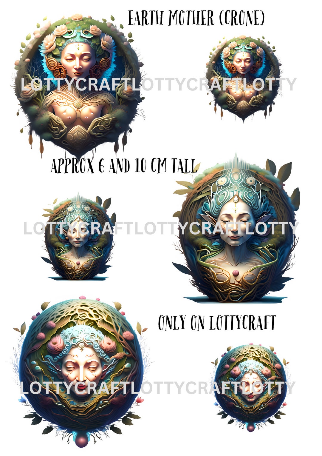 Crone Earth Mother Mulberry Rice Paper for Decoupage and All Paper ...