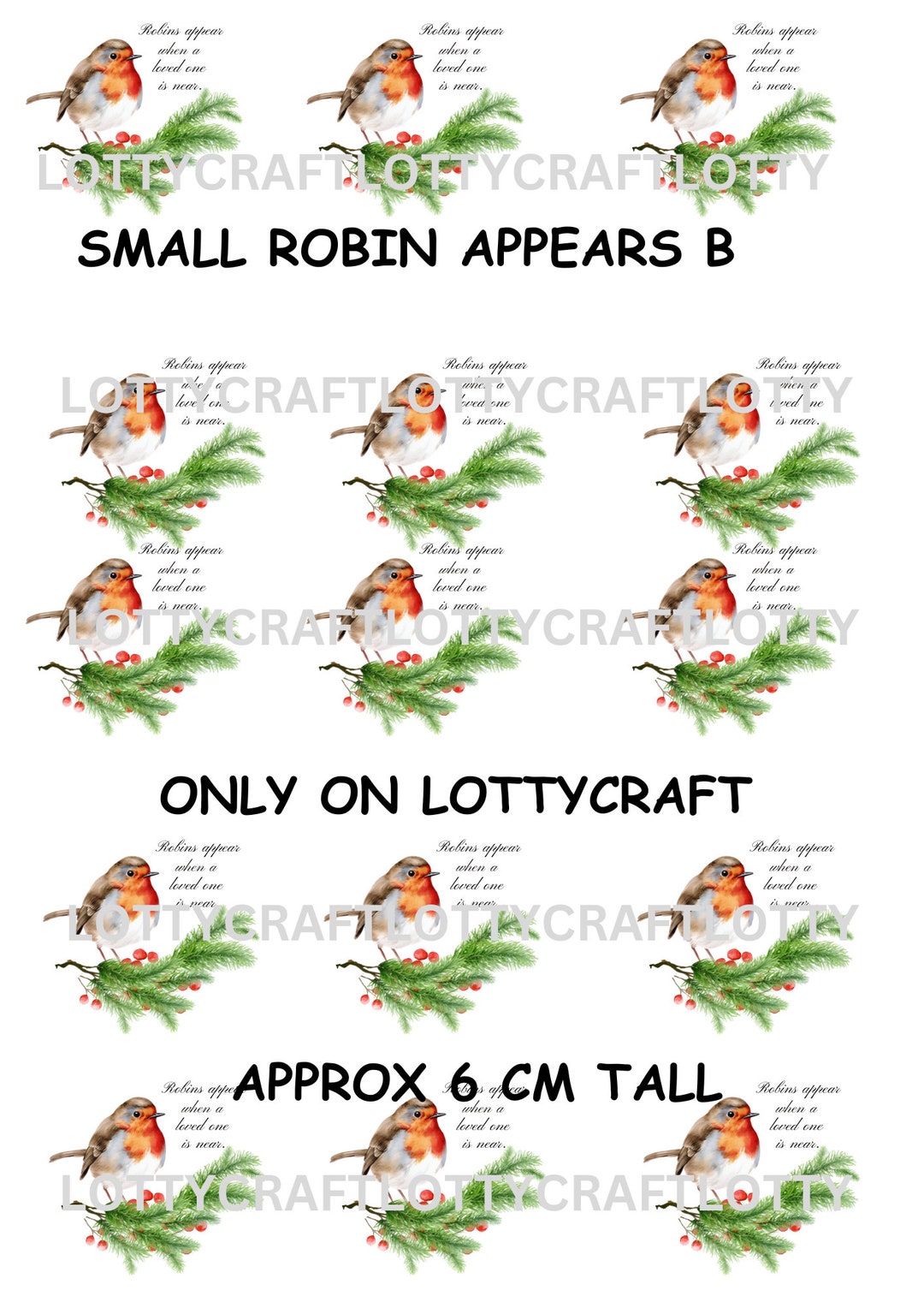 Robin Quote Motif Mulberry Rice Paper for Decoupage and All - Etsy