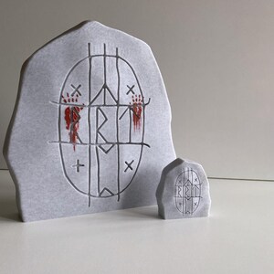 Midsommar Rune Stone 3D Printed Display Piece Ari Aster Horror Movie ...
