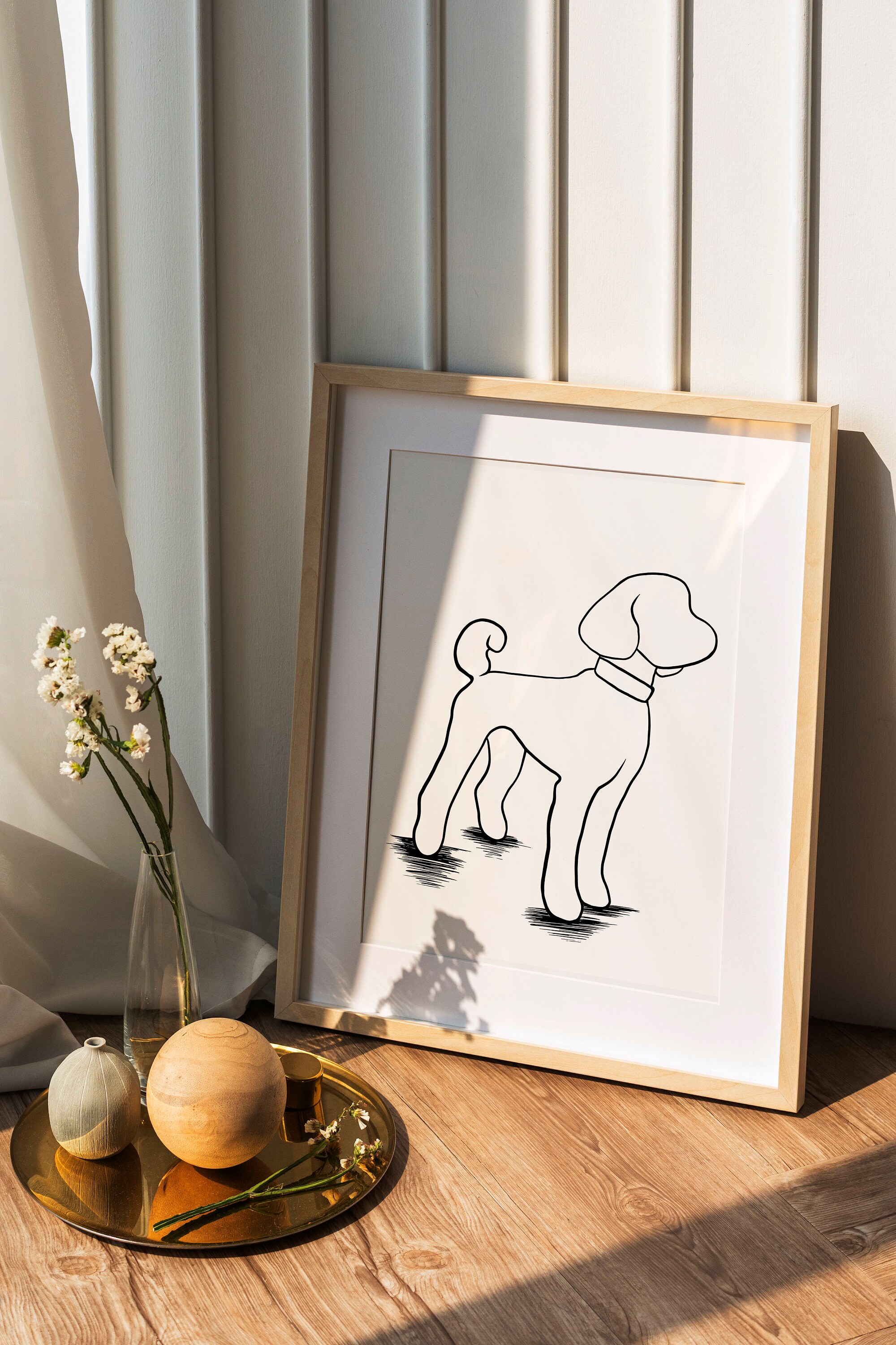 Poodle Print Poodle Line Art Poodle Gift Poodle Art Poodle - Etsy