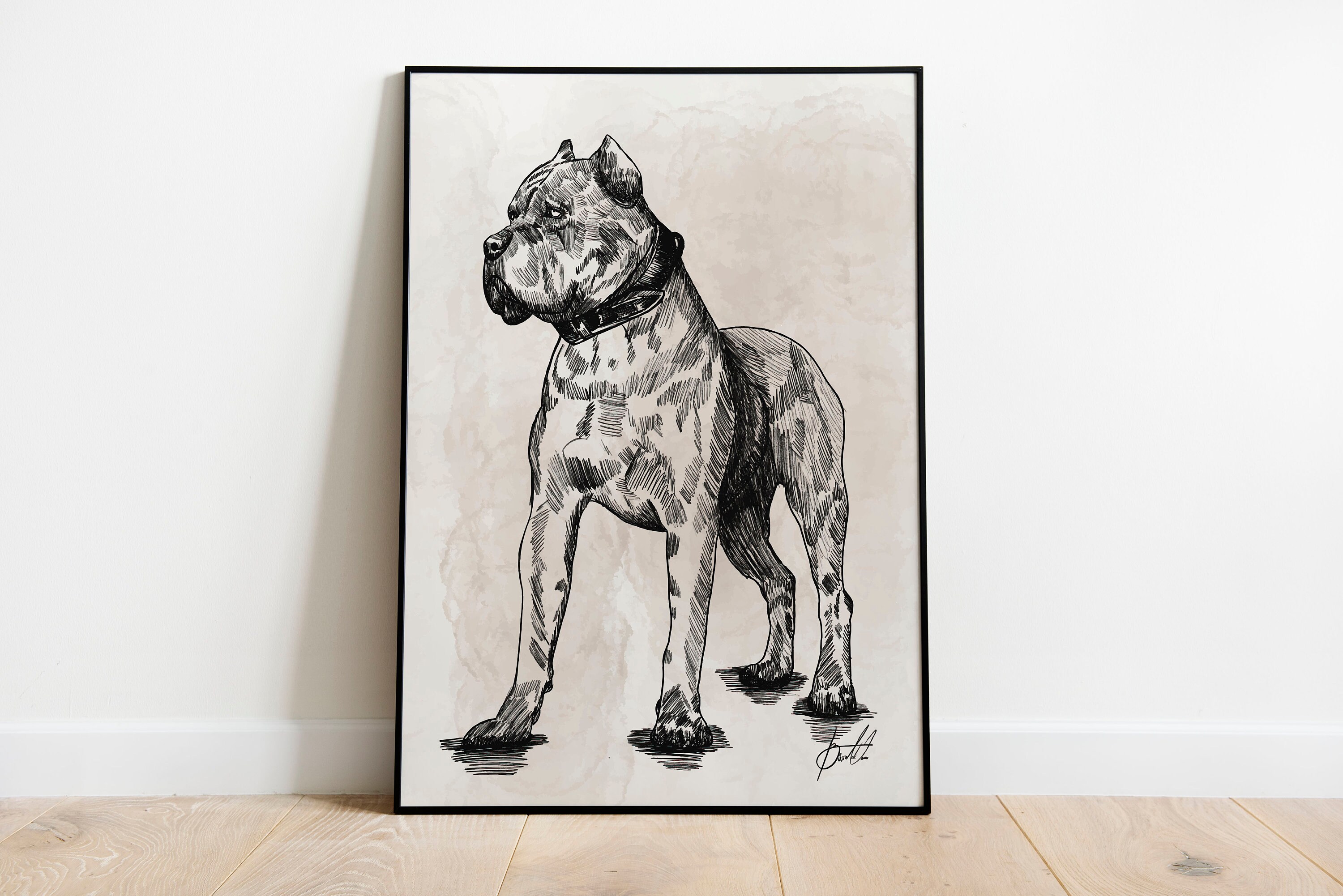 Cane Corso Print, Cane Corso Wall Art, Cane Corso Drawing, Cane Corso ...