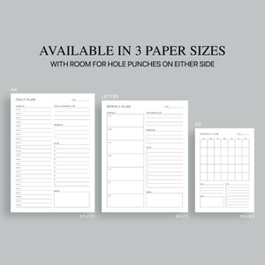 Daily Planner Printable, Weekly Planner Printable, Monthly Planner ...