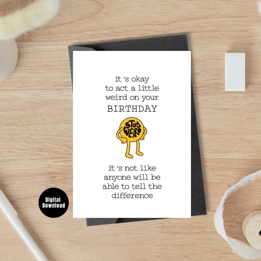 Printable Sarcastic Birthday Card for Him Sarcastic Gift - Etsy