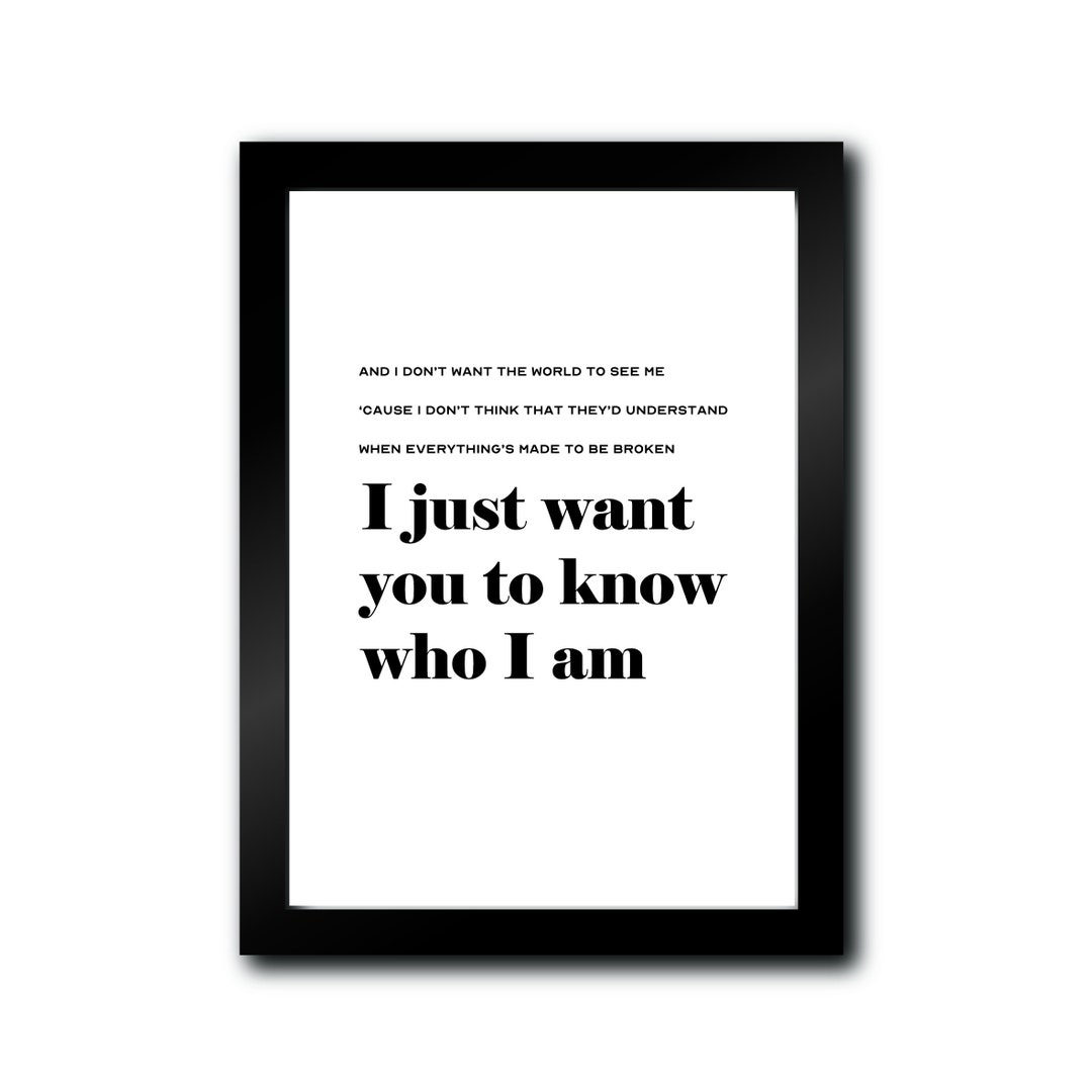 A4 the Goo Goo Dolls Iris Music Quote Lyrics Wall Art - Etsy