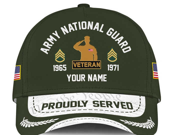 National Guard, U.S. Army Black Baseball Cap / Hat, W/u.s. Army, W ...
