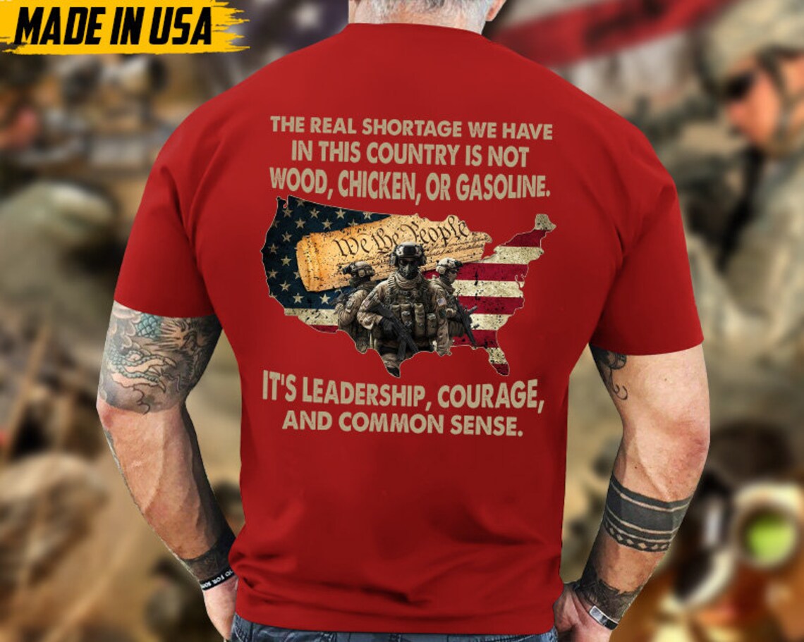 Leadership, Courage and Common Sense, Patriotic Fathers Day Gift ...