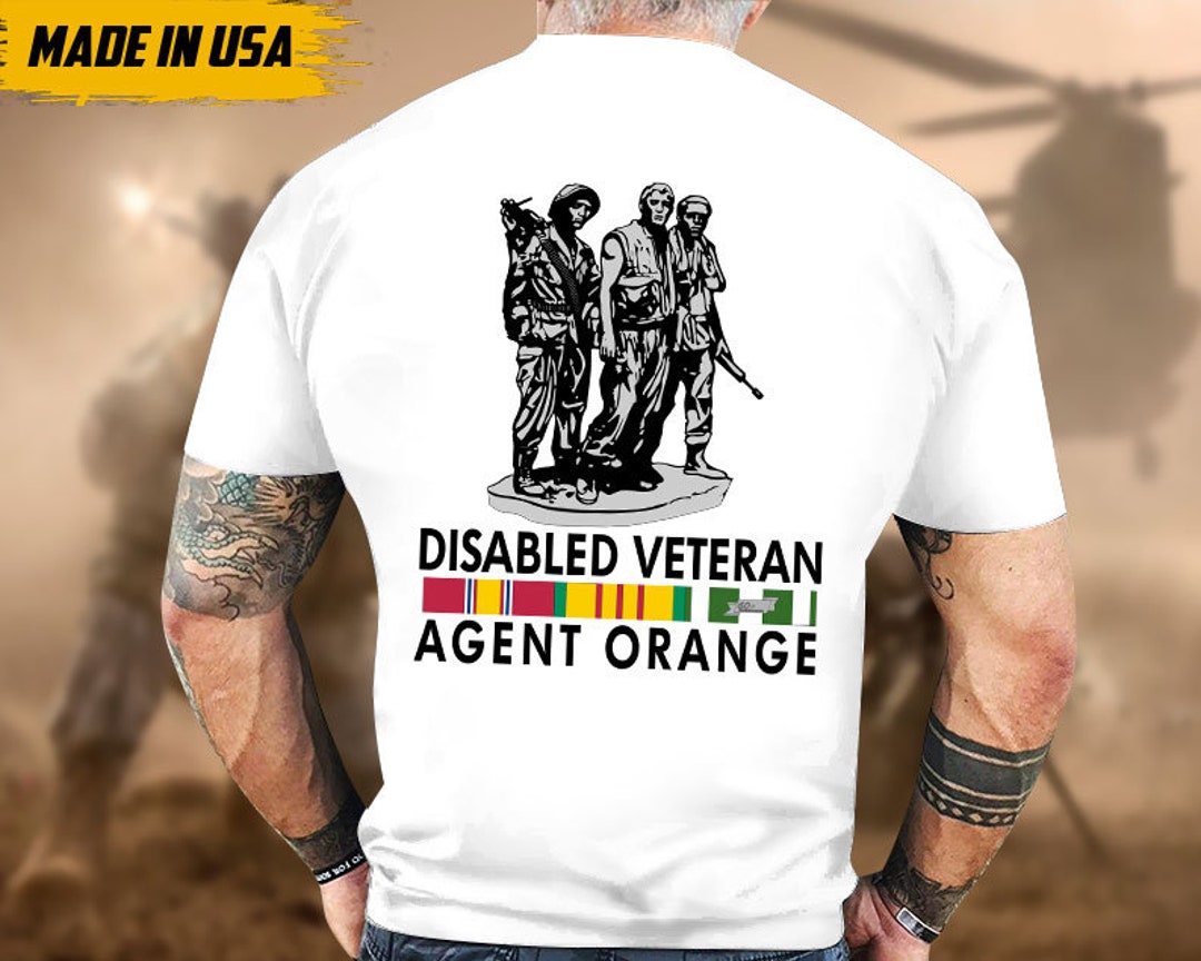Vietnam Combat Veteran Agent Orange Shirt Vietnam Veteran Tshirt ...