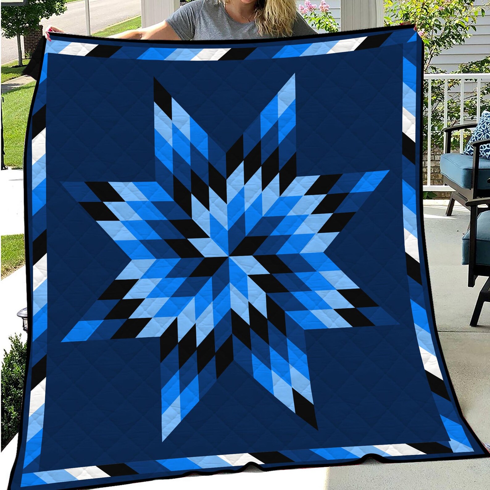 Native Blanket Geometric Blanket Native American Quilt Blanket Beach ...