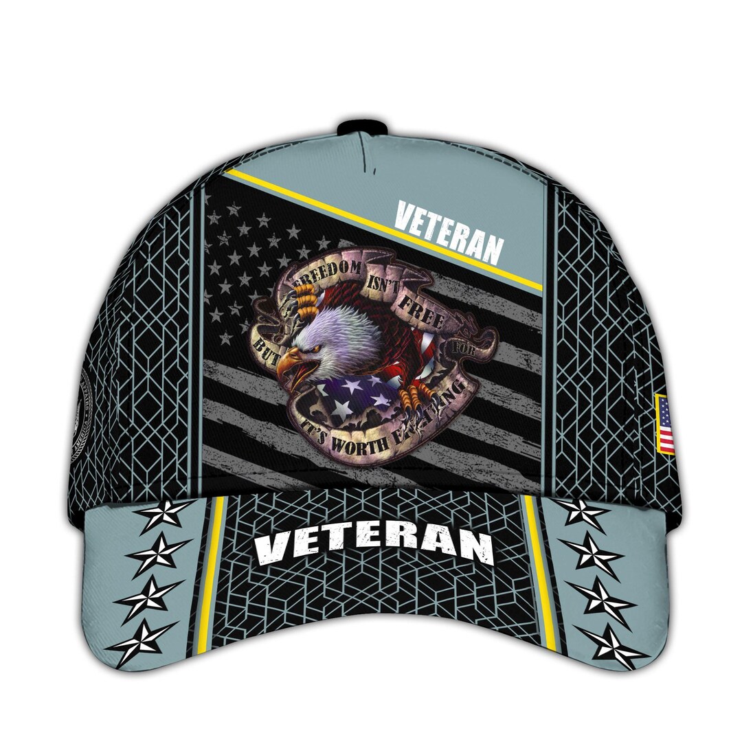 Veteran Caps for Men Tactical Ball Cap Patriotic Caps for Men Military ...