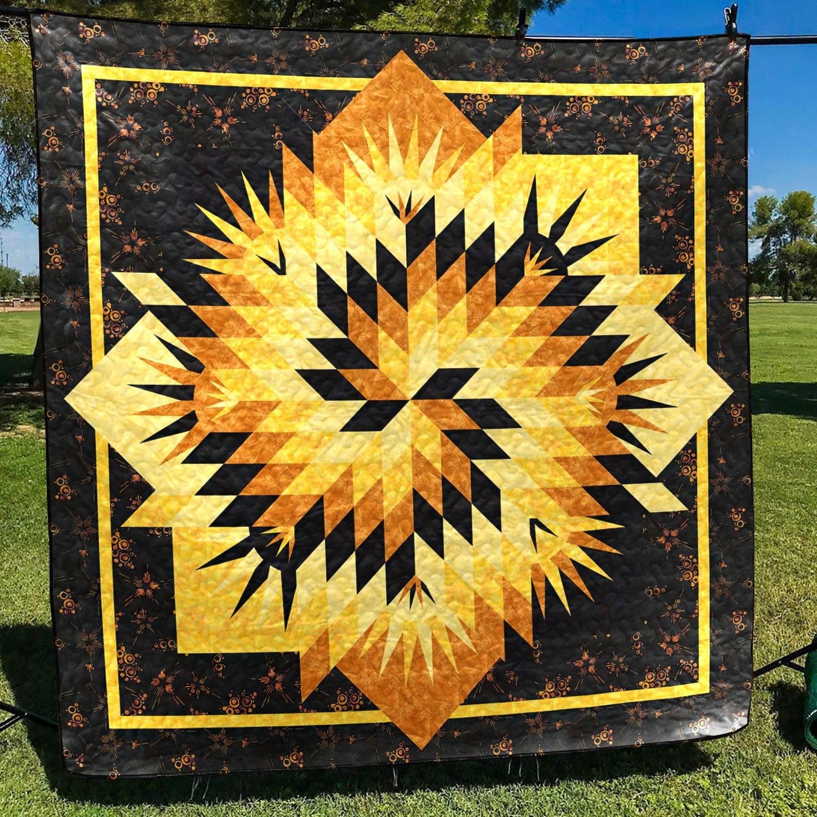 Native American Star Quilts Blanket, Cherokee Blanket, Native Quilt ...
