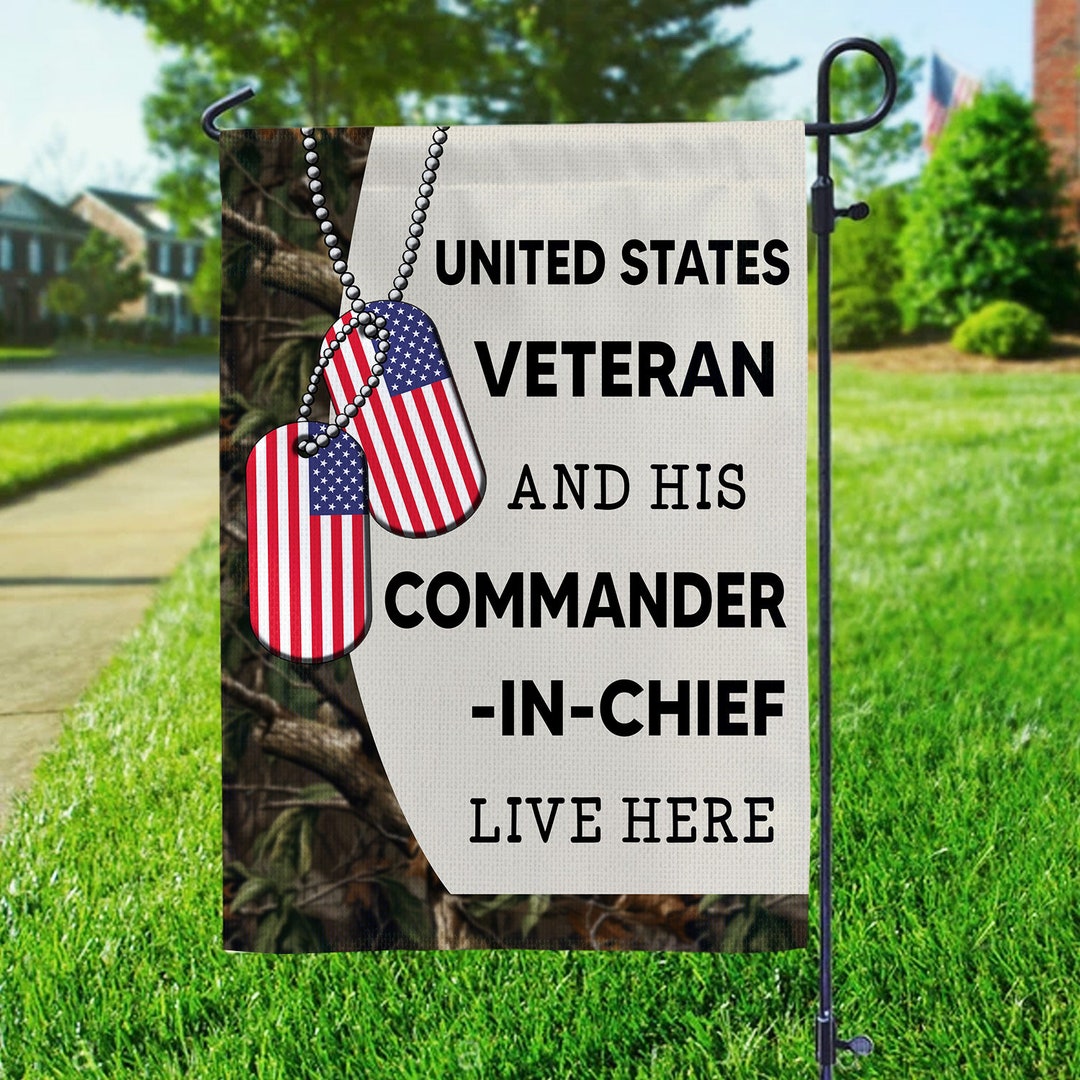 United States Veteran Flag, Memorial Military Garden Flag, American ...