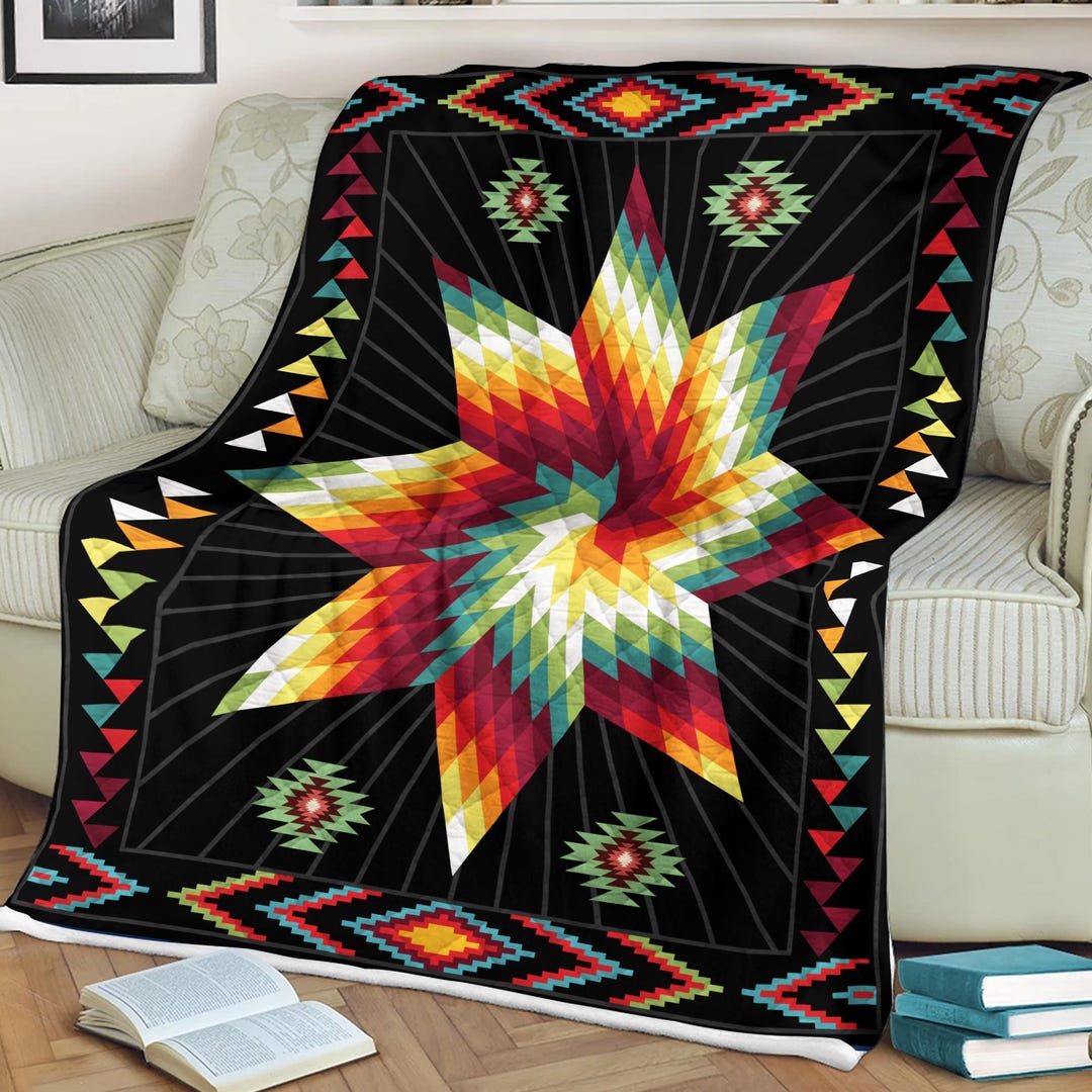 Native American Star Quilt Blanket Native Navajo Blanket Southwest ...