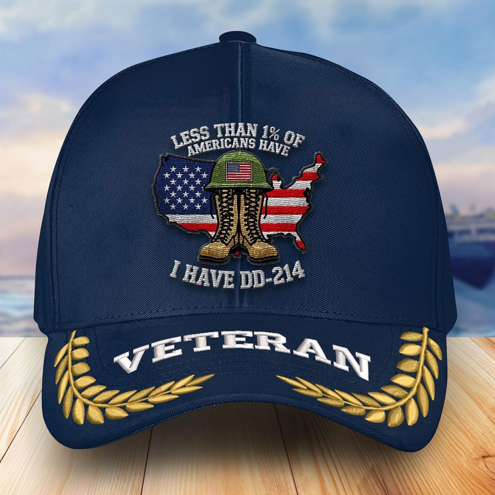 Embroidered DD214 Veterans Hat, Embroidered Veteran Hats for Men ...