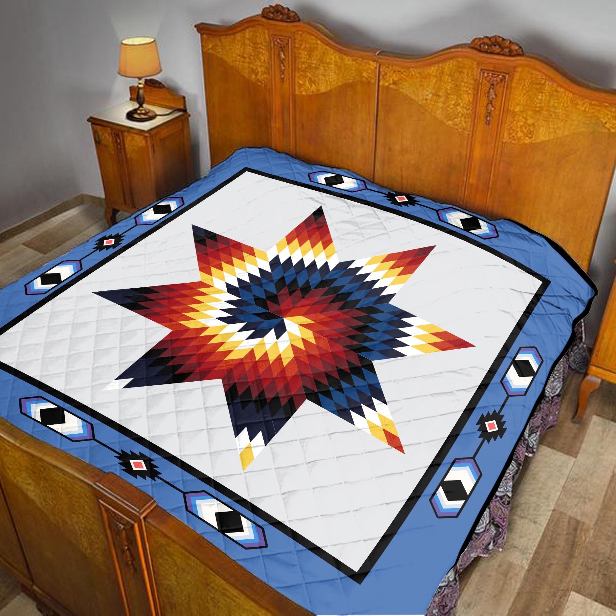 Native Blanket Geometric Blanket Native American Quilt Blanket Bohemian ...