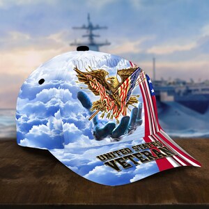 Proud US Veteran Dad Hat American Eagle Cap Men Veteran Caps for Men ...