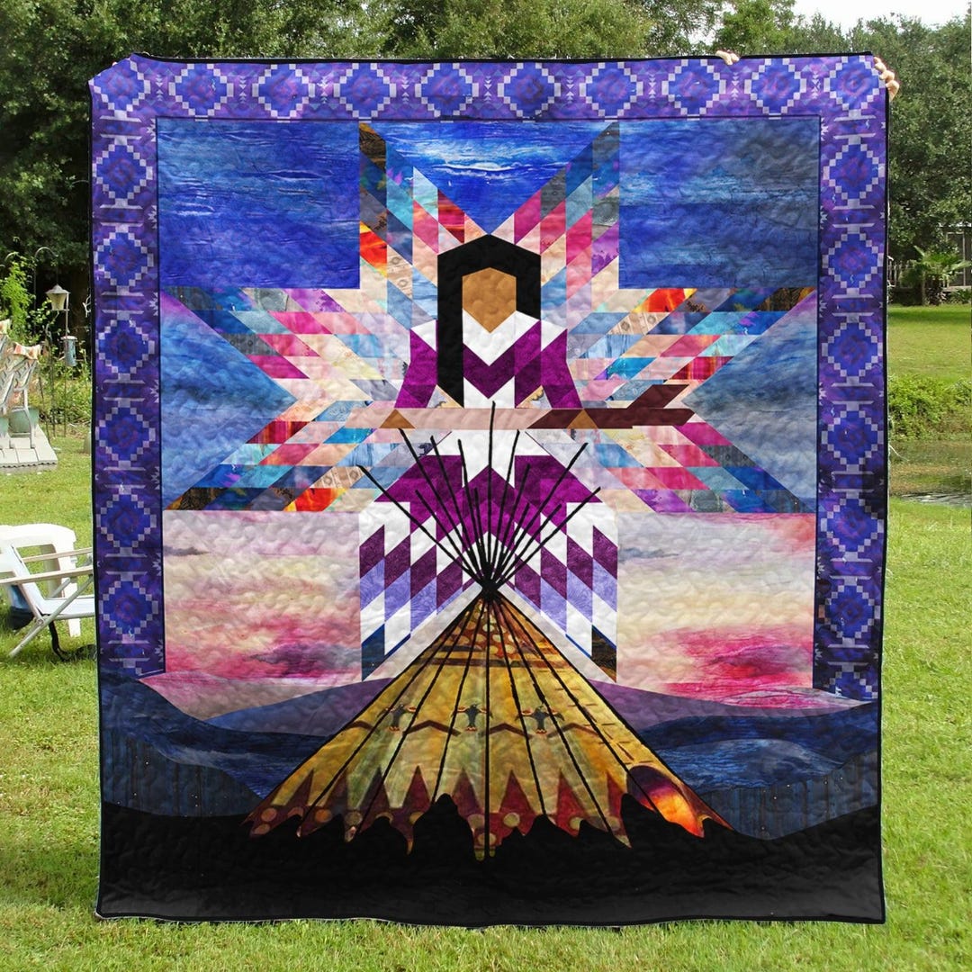 Indigenous Star Quilts Blanket, Indigenous Throw, Cherokee Blanket ...